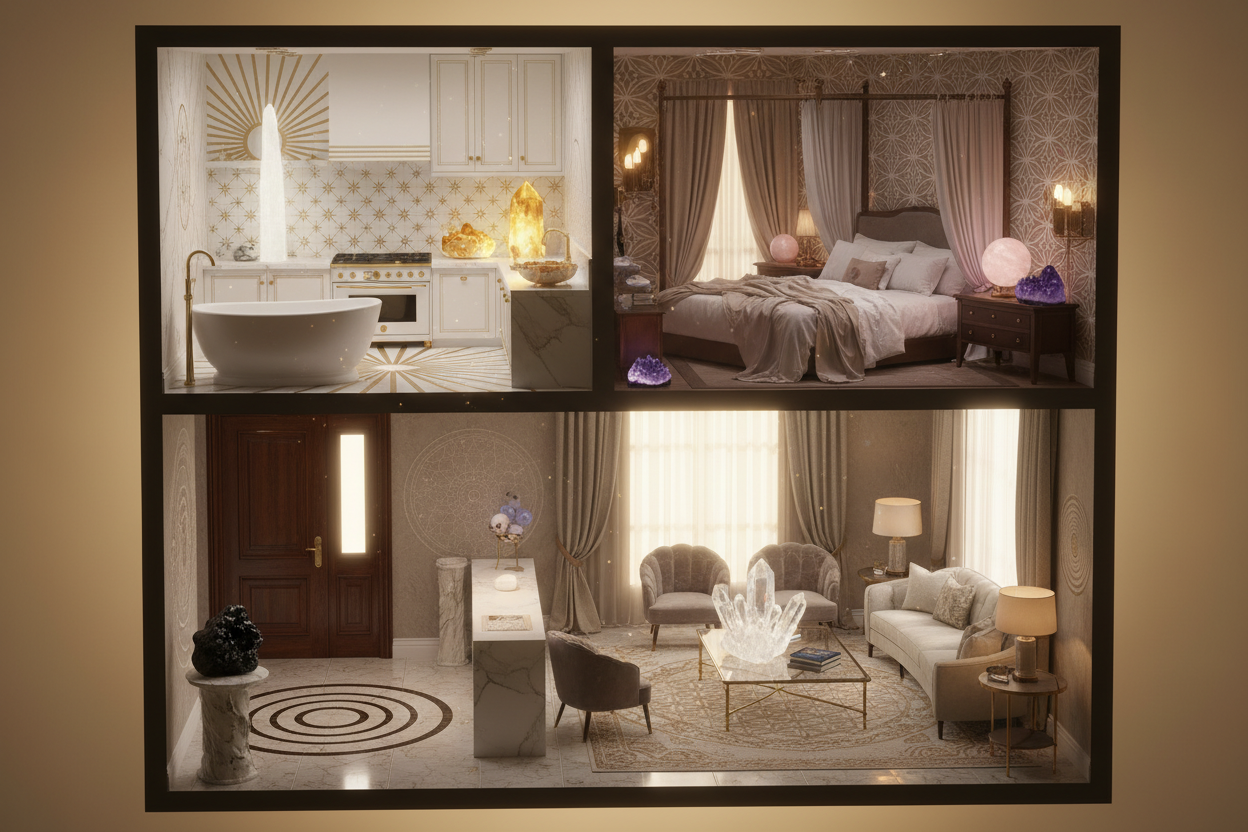 Crystal Placement for Home: Complete Room-by-Room Guide (2024) – Nicole's ritual universe