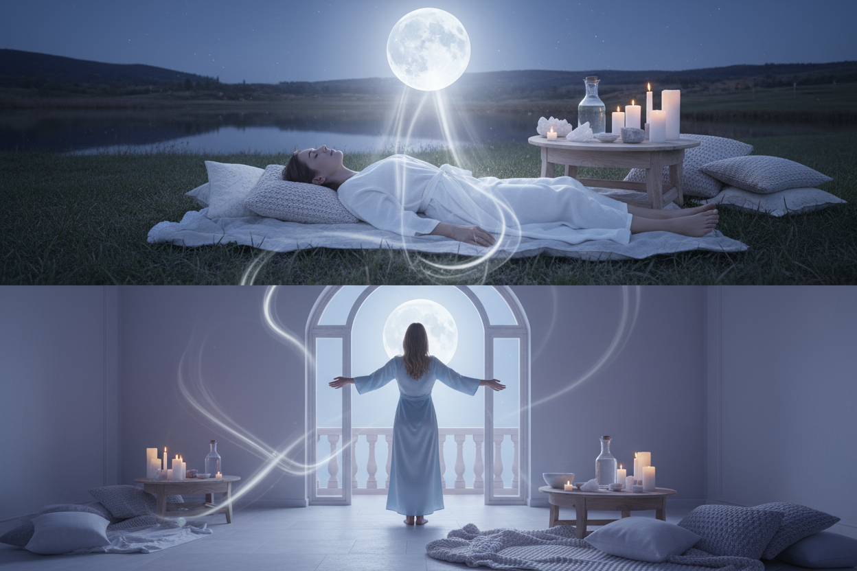 Moon Bathing Ritual: Absorbing Lunar Energy Safely | Complete Guide ...