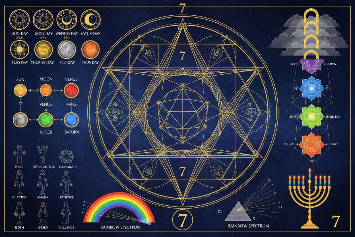 The Number Seven: Seven Days, Seven Gods, Seven Heavens | Sacred ...