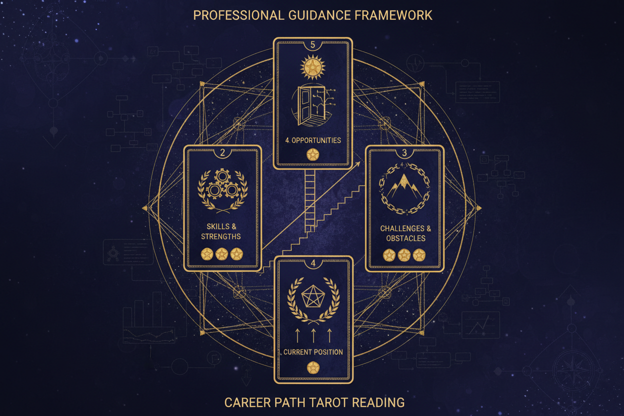 Career Path Spread: 5-Card Professional Guidance | Career Tarot ...