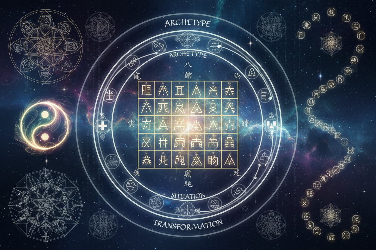 The 64 Hexagrams: Archetype × Situation × Transformation – Nicole's ...