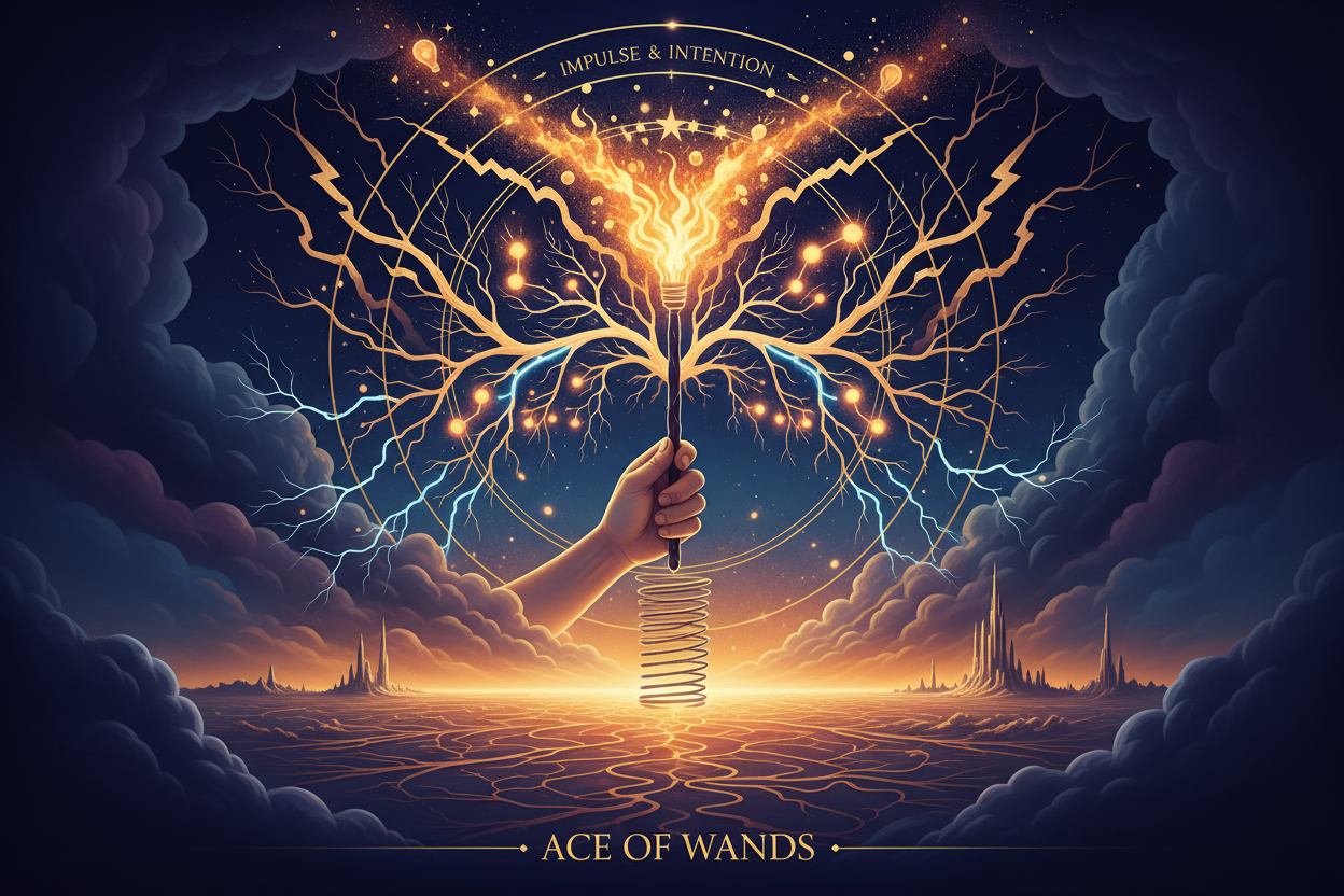Ace of Wands: The Spark of Impulse Psychology | Wands Series – Nicole's ...