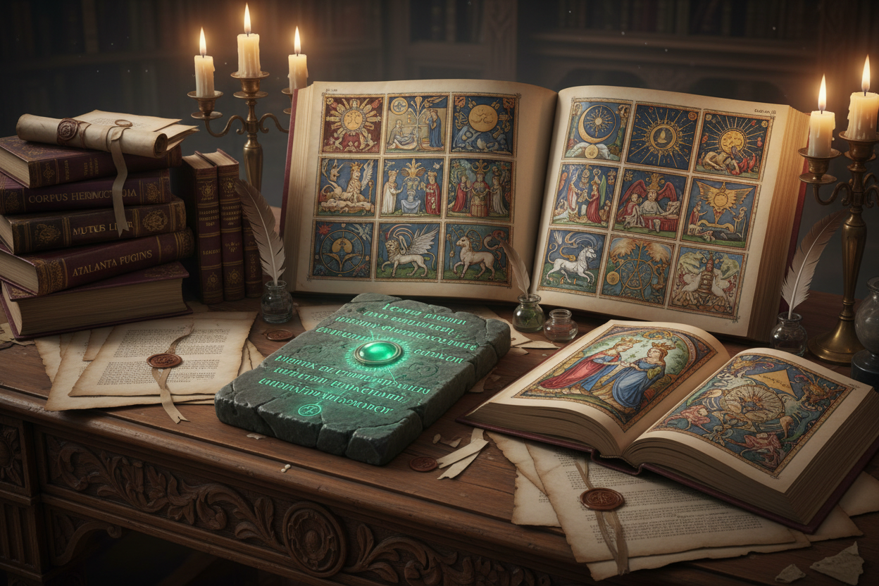 Alchemical Texts: Emerald Tablet, Rosarium, and Key Manuscripts ...