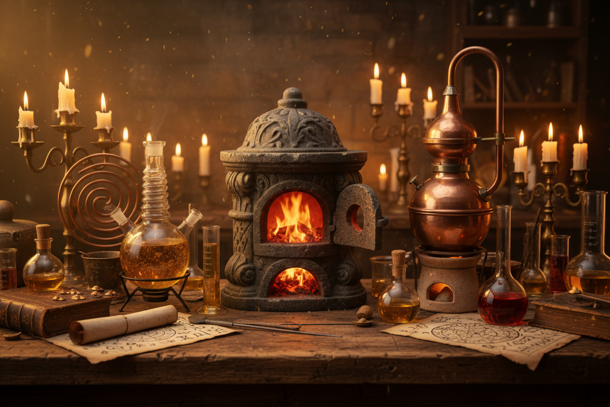 Alchemical Vessels: Athanor, Retort, Alembic | Sacred Laboratory Tools ...