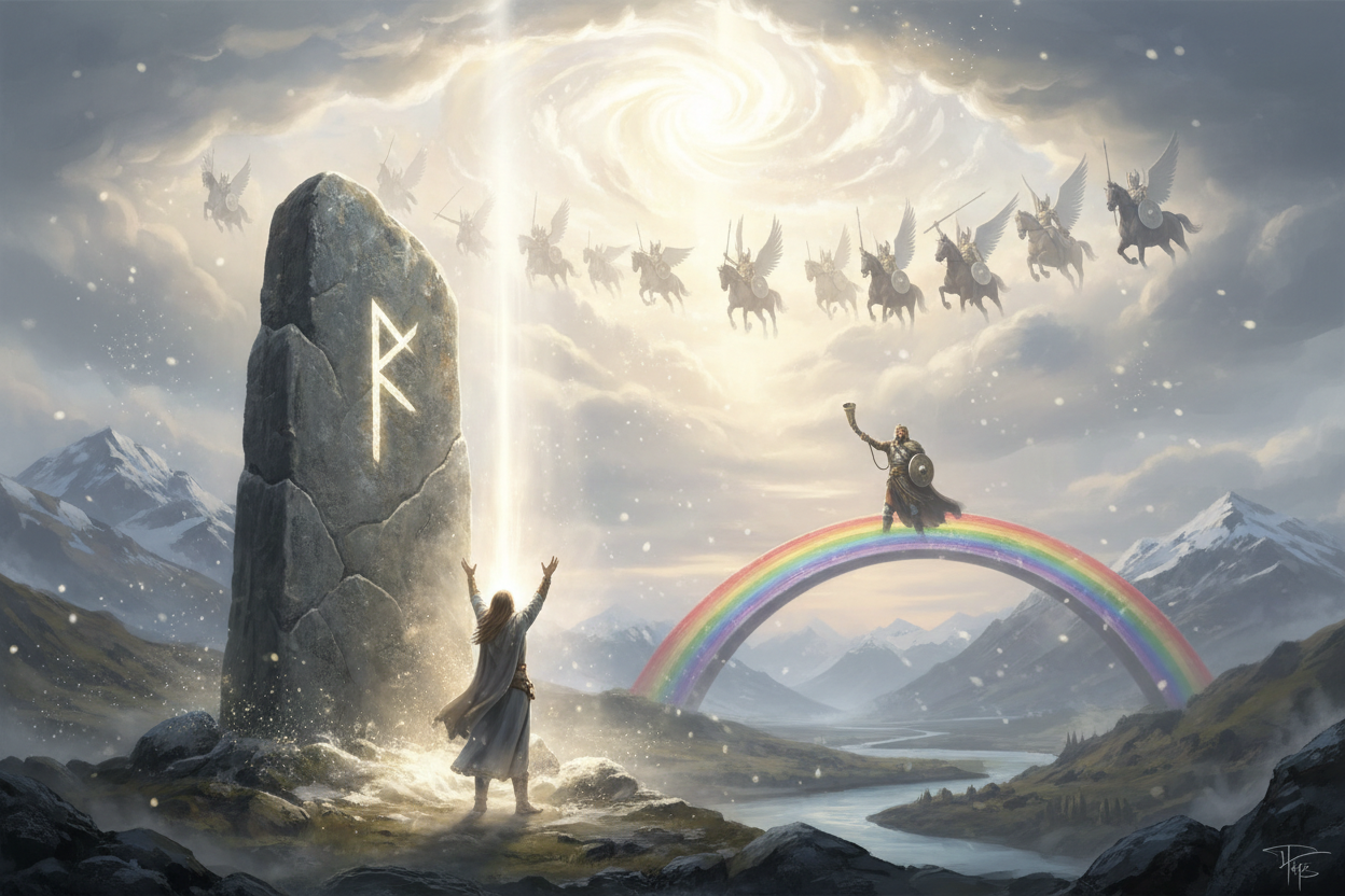 Algiz Rune Deep Dive: Norse Mythology, Heimdall & Divine Protection ...
