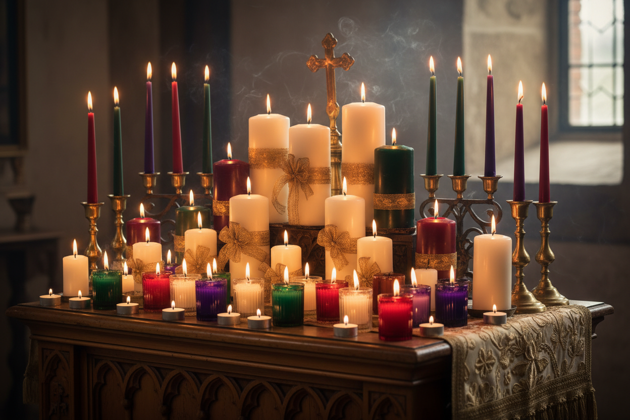 Candles on Altar: Types, Colors, Placement & Meanings Guide – Nicole's ...