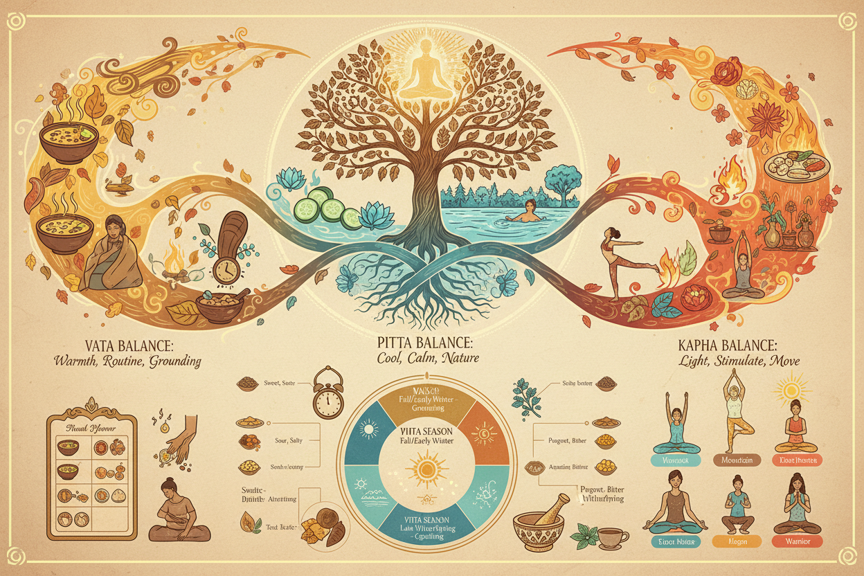 Balancing Your Dosha: Diet, Lifestyle & Seasonal Practices – Nicole's ...