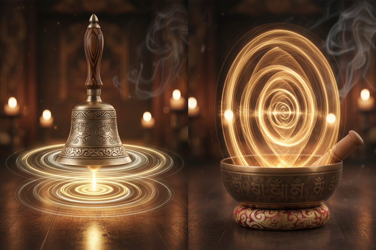 Bell vs Singing Bowl: Sound Tools | Sharp Clearing vs Sustained Healing ...
