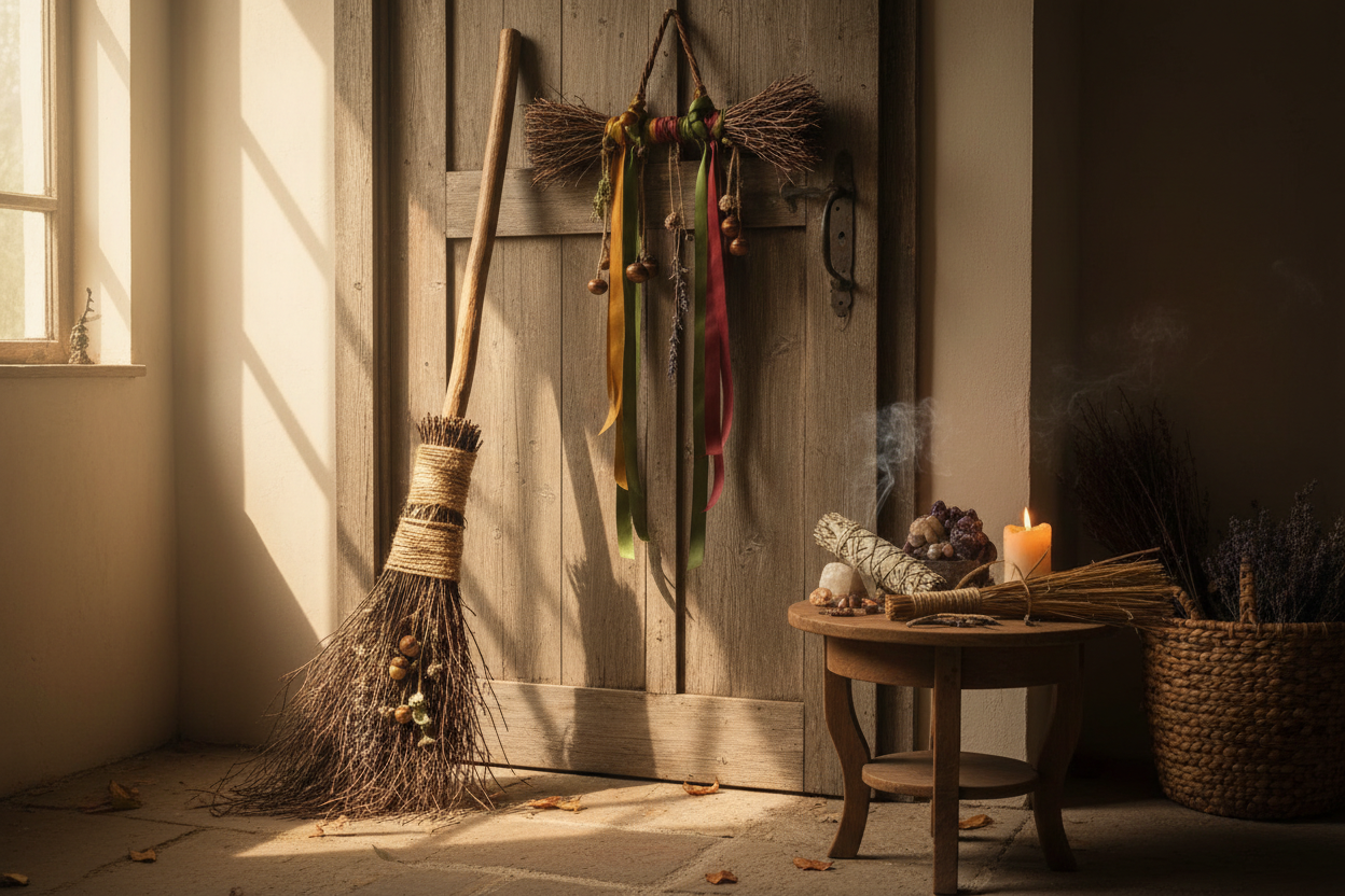 How to Make a Besom (Witch's Broom): Protection & Cleansing Tool ...