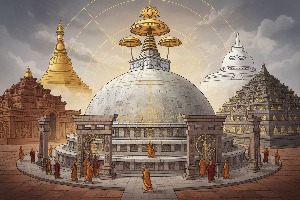 Buddhist Stupas: From Sanchi to Borobudur | Cosmic Diagrams and ...