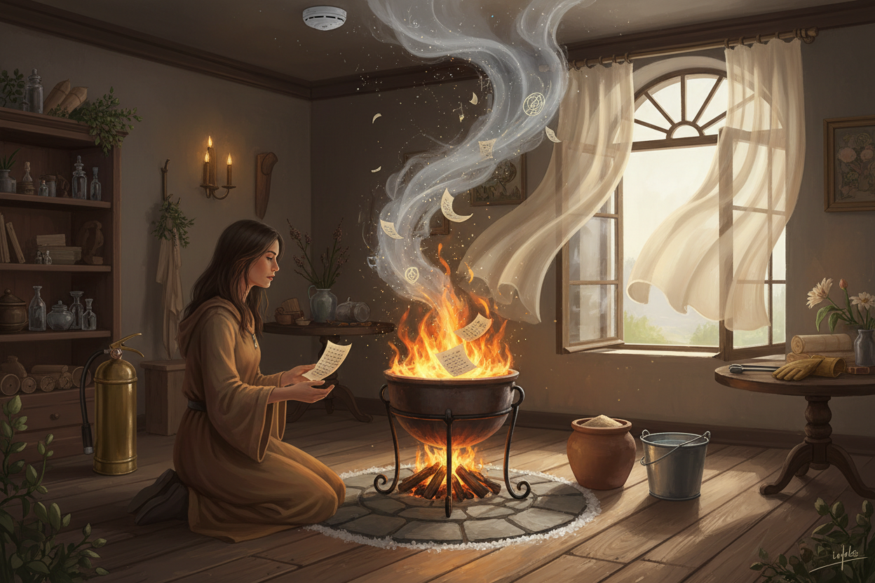 Can I Burn Spell Papers Indoors? | Safe Fire Magic Guide – Nicole's ...