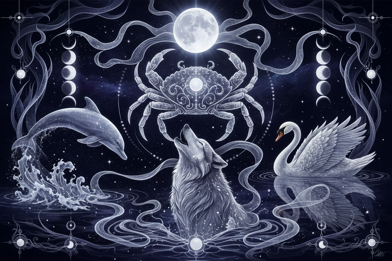Cancer Animal Totems: Crab, Wolf, Dolphin & Swan Spirit Guides – Nicole ...