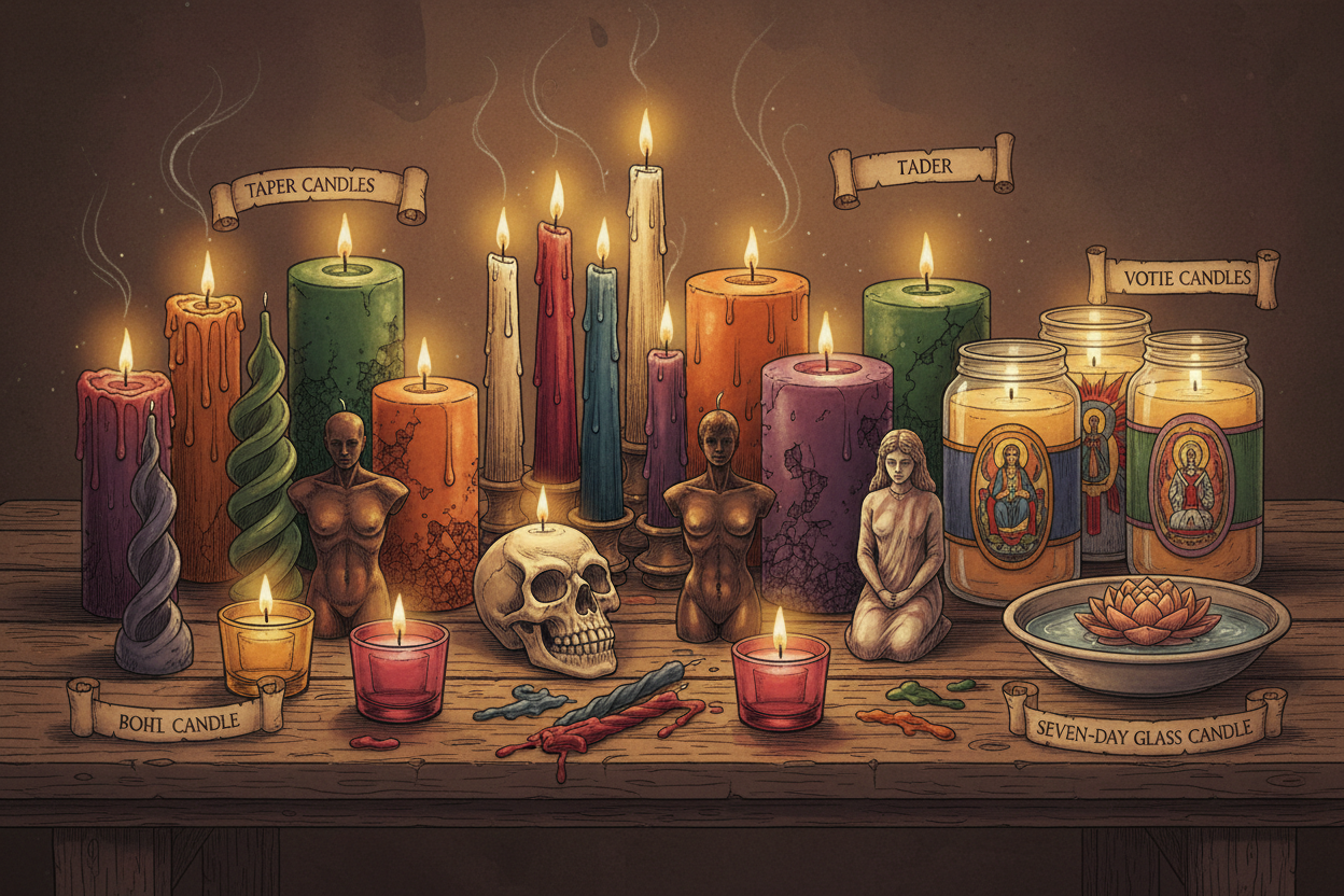 Candle Shapes Types Taper Pillar Votive Figure – Nicole's ritual universe