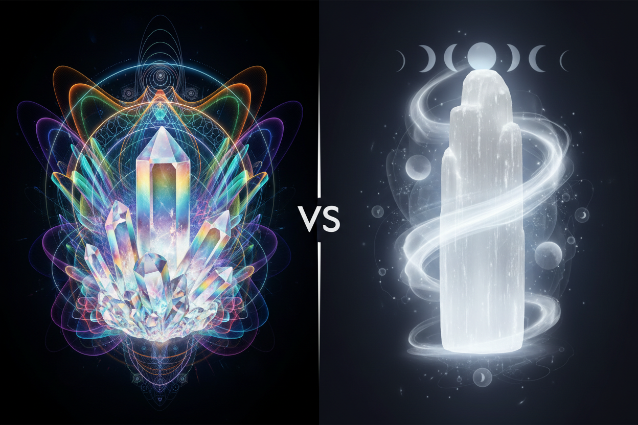 Clear Quartz vs Selenite: Complete Crystal Comparison Guide – Nicole's ...