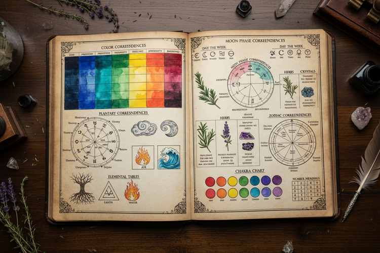 Correspondence Tables: Complete Magical Reference Guide | Book of ...