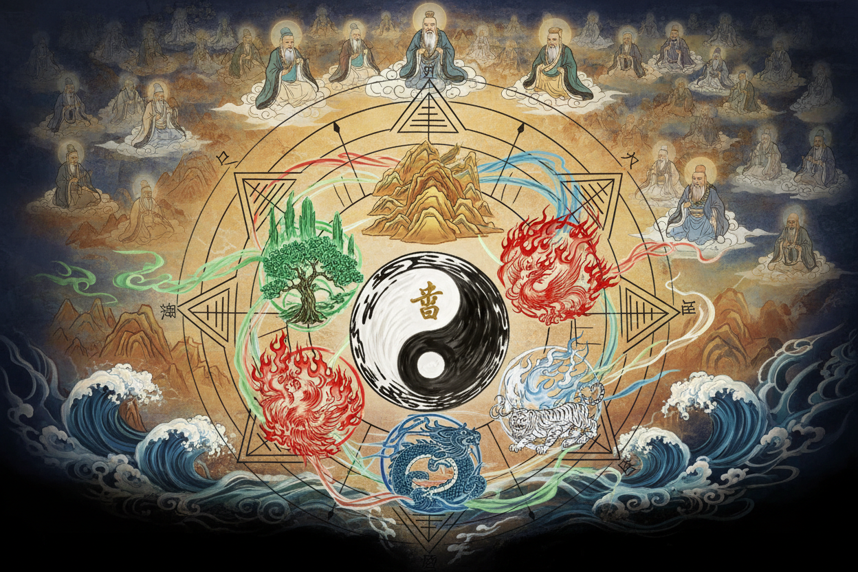 Daoist Cosmology: Dao, Yin-Yang, Wu Xing & the Five Elements | By ...