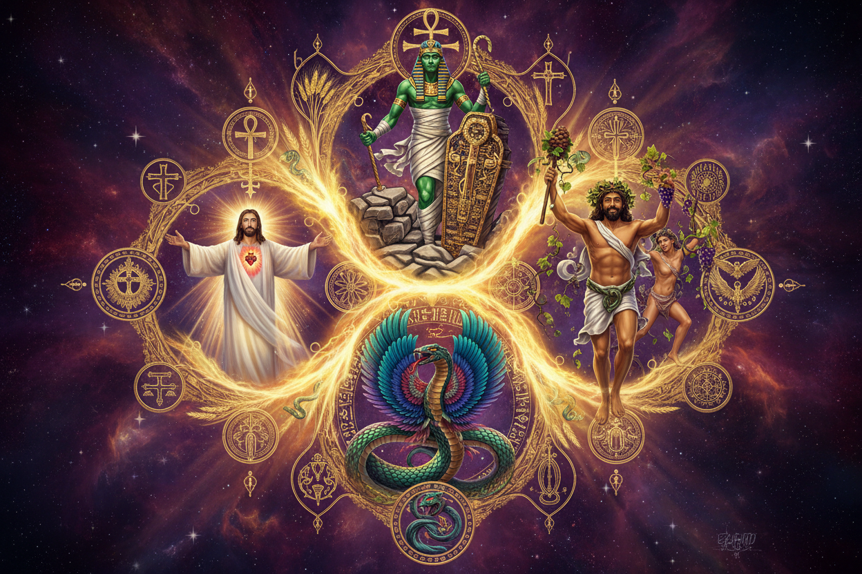 Death & Rebirth Deities: Osiris, Dionysus, Quetzalcoatl, Jesus | The ...