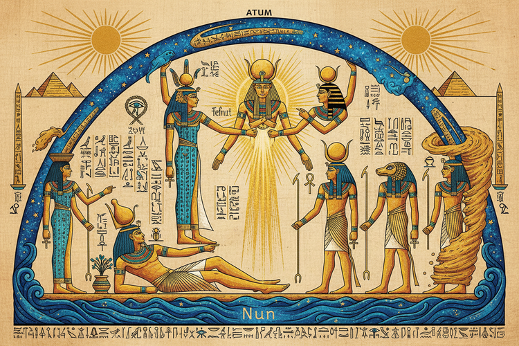Egyptian Ennead: The Nine of Heliopolis - Divine Family of Creation ...