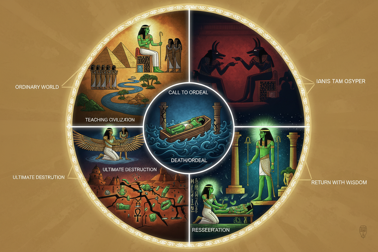 Egyptian Osiris Cycle: Death and Rebirth as Hero's Journey | Dying ...