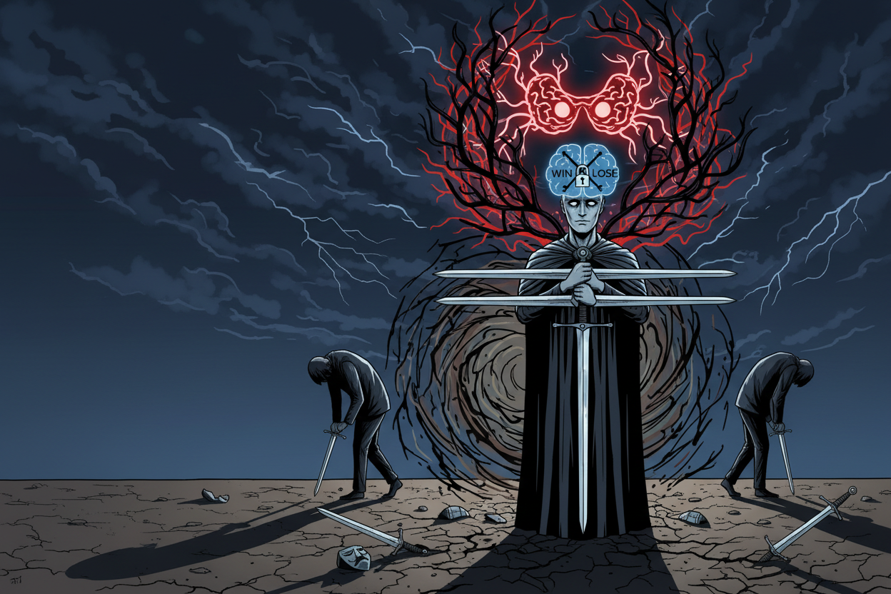 Five of Swords: Ego Battle and Zero-Sum Thinking | Swords Psychology ...