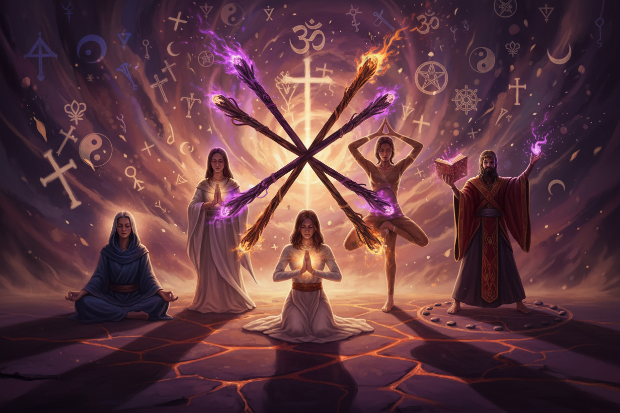 Five of Wands Spiritual Meaning: Inner Conflict & Path Confusion ...