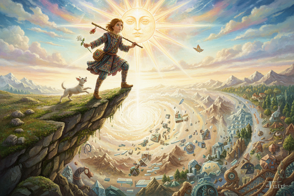 The Fool's Descent into the World of Form | Tarot Journey Begins ...