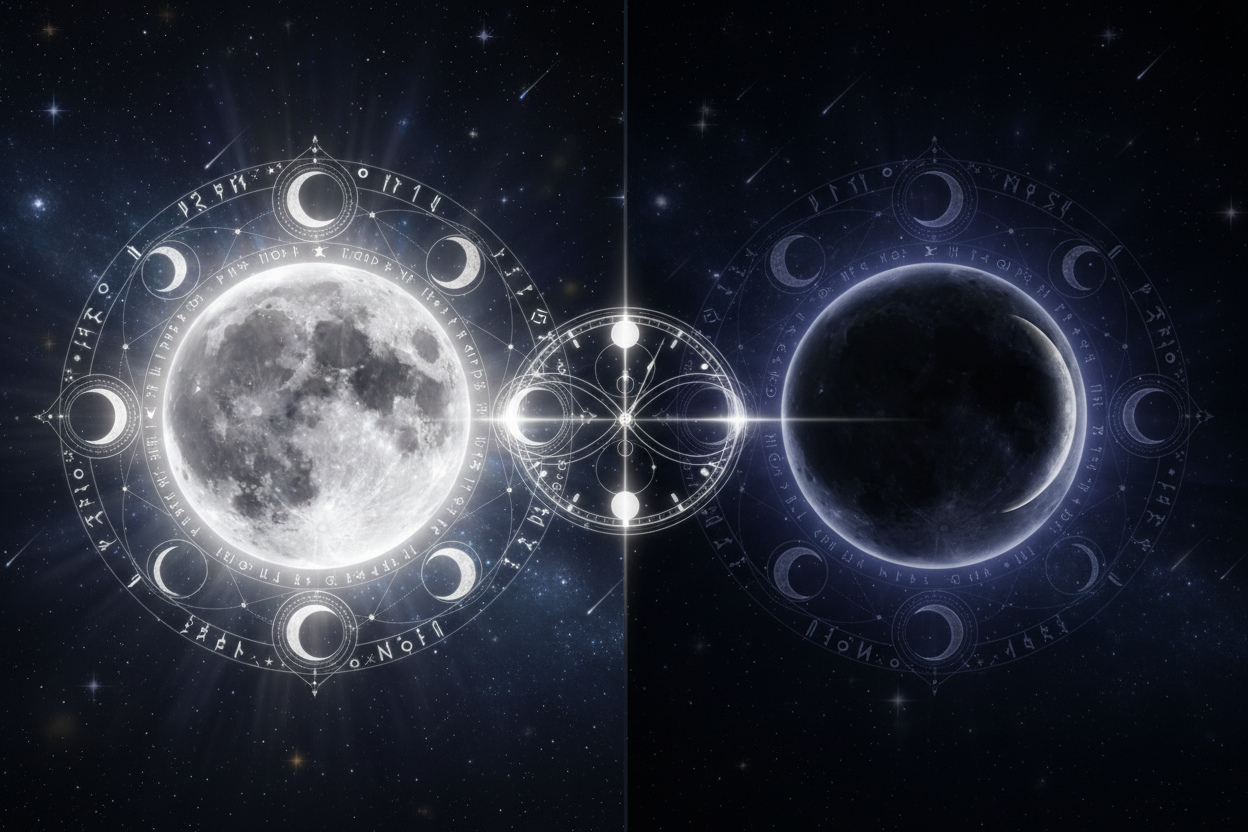 Full Moon vs New Moon: When to Do What | Release vs Intention Magic ...