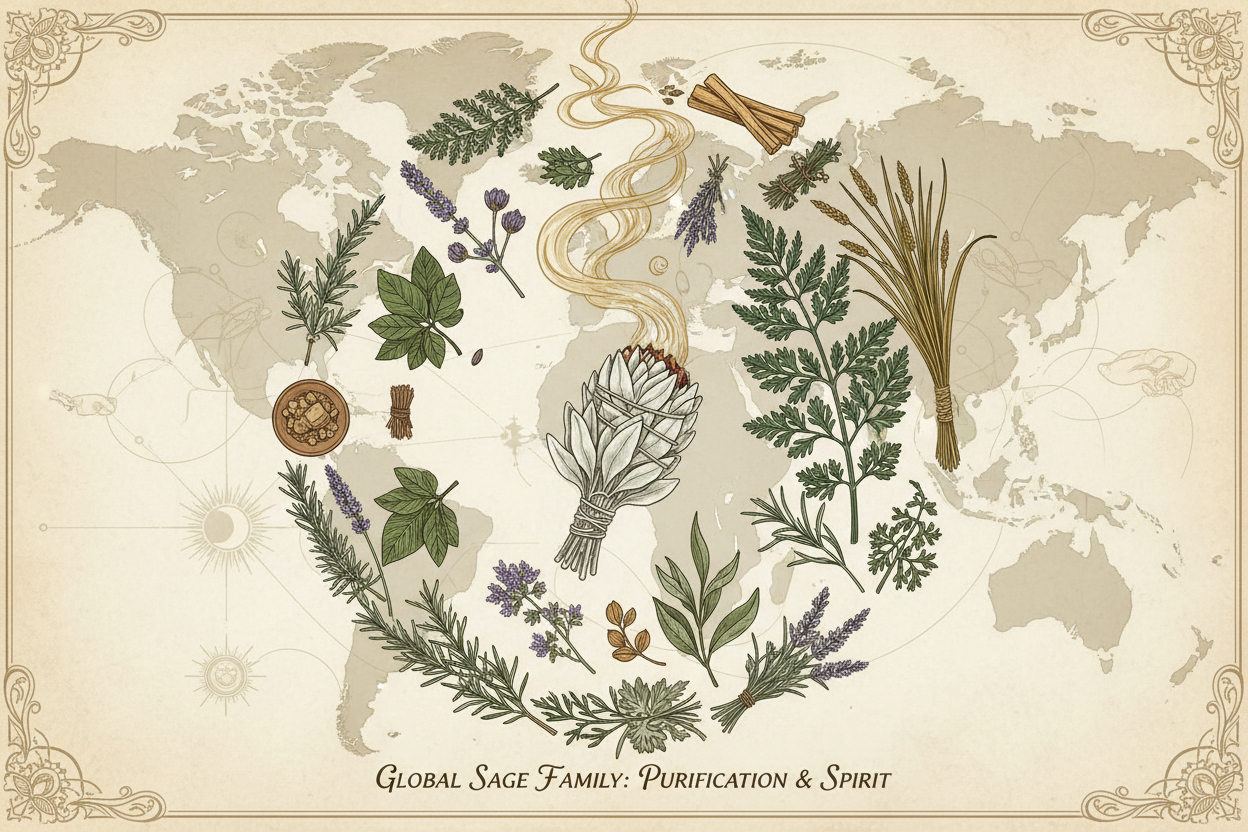 The Global Sage Family: White Sage, Artemisia & Purification Plants ...