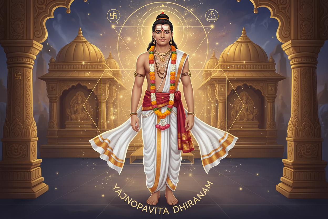 Hindu Priestly Dress: Sacred Thread, Dhoti, and Temple Garments ...