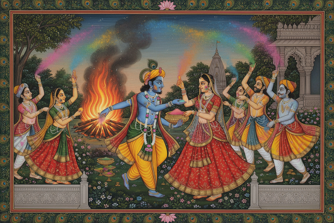 Holi Folklore: Krishna & Radha Legends, Holika Burning & Color Magic ...