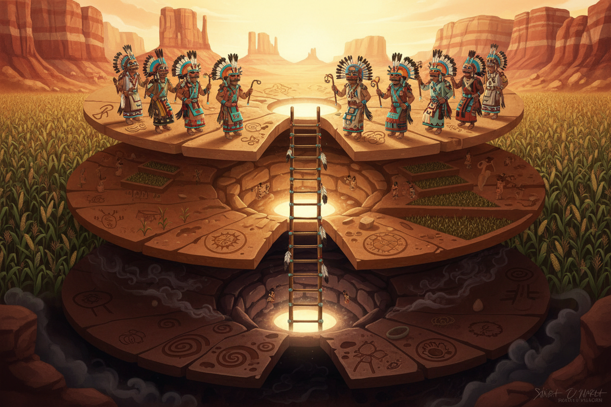 Hopi Emergence: Four Worlds and the Sipapu Portal | Native American ...