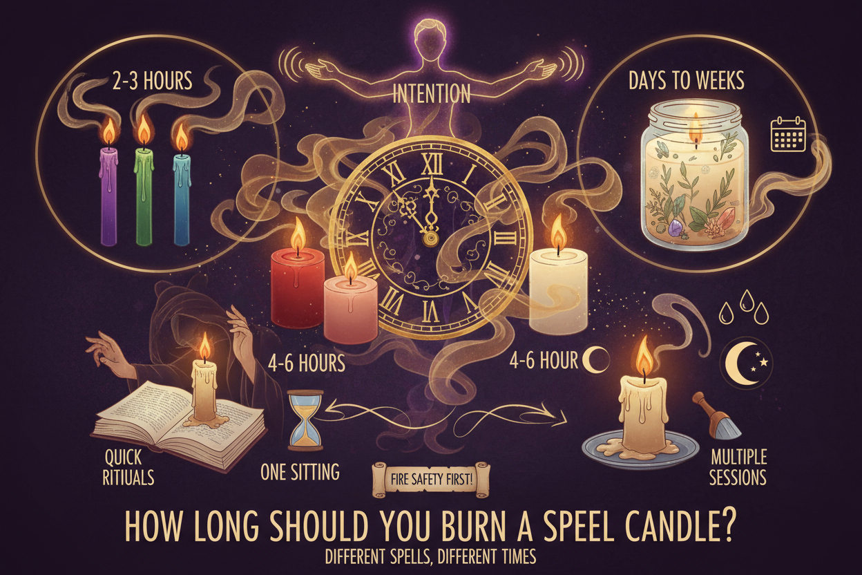 How Long Should You Burn a Spell Candle? | Candle Magic Timing Guide ...