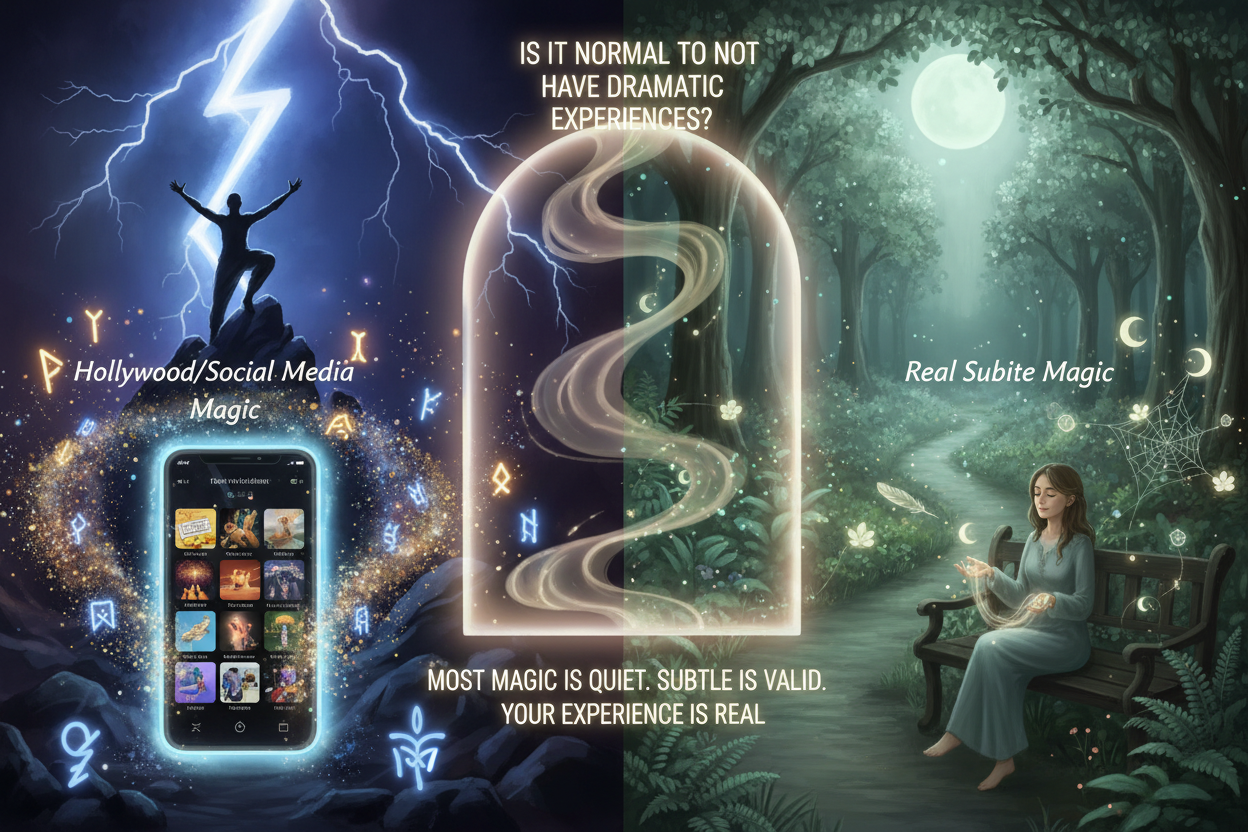 Is It Normal to Not Have Dramatic Experiences? | Subtle Magic – Nicole ...