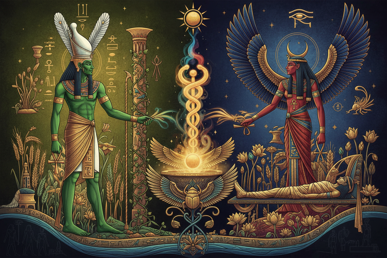 Isis & Osiris: Death, Resurrection & Alchemical Marriage | Egyptian ...