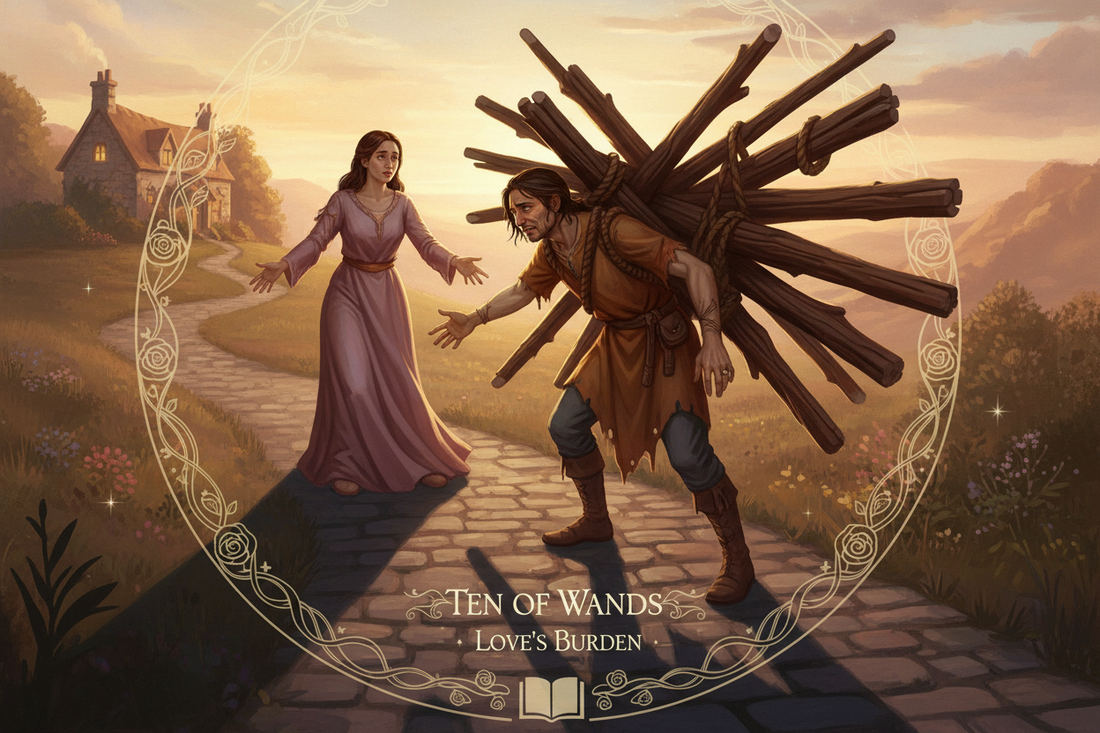 Ten of Wands in Love Readings: When Relationship Becomes Burden ...