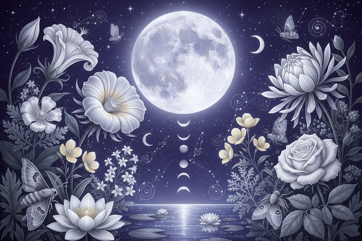 Lunar Plants: Moon Gardens & Night-Blooming Magic | Nocturnal ...