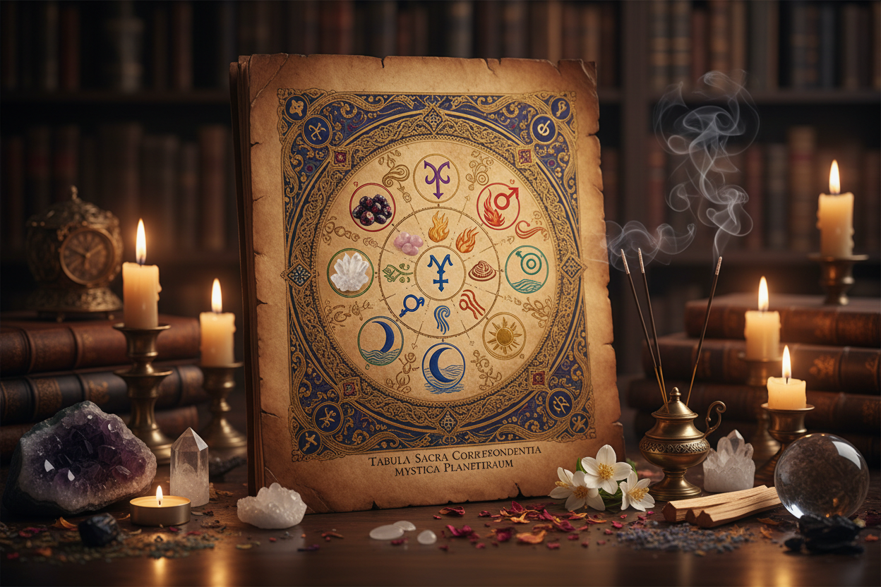 Magical Correspondences: Planets, Elements, Colors, Incense - Complete ...