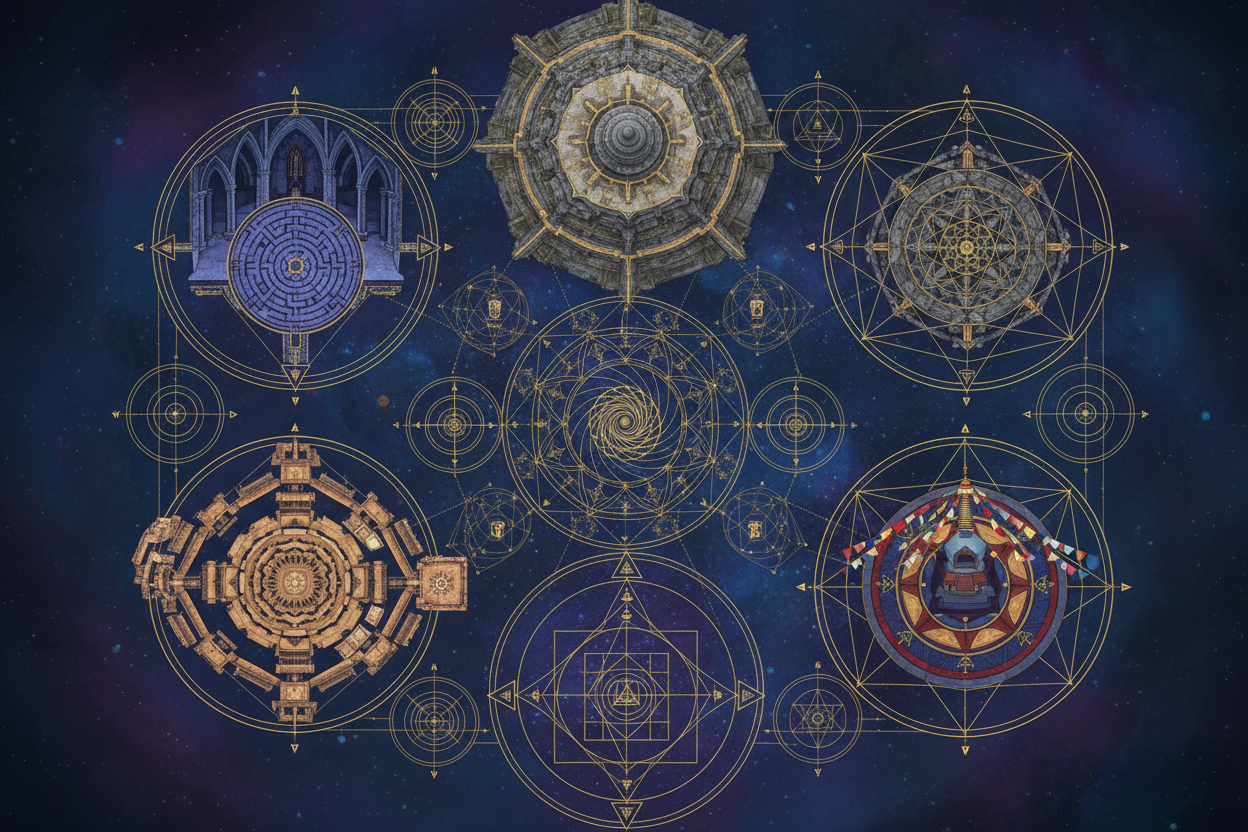 Mandala Architecture: Borobudur to Chartres - Sacred Geometry in 3D ...