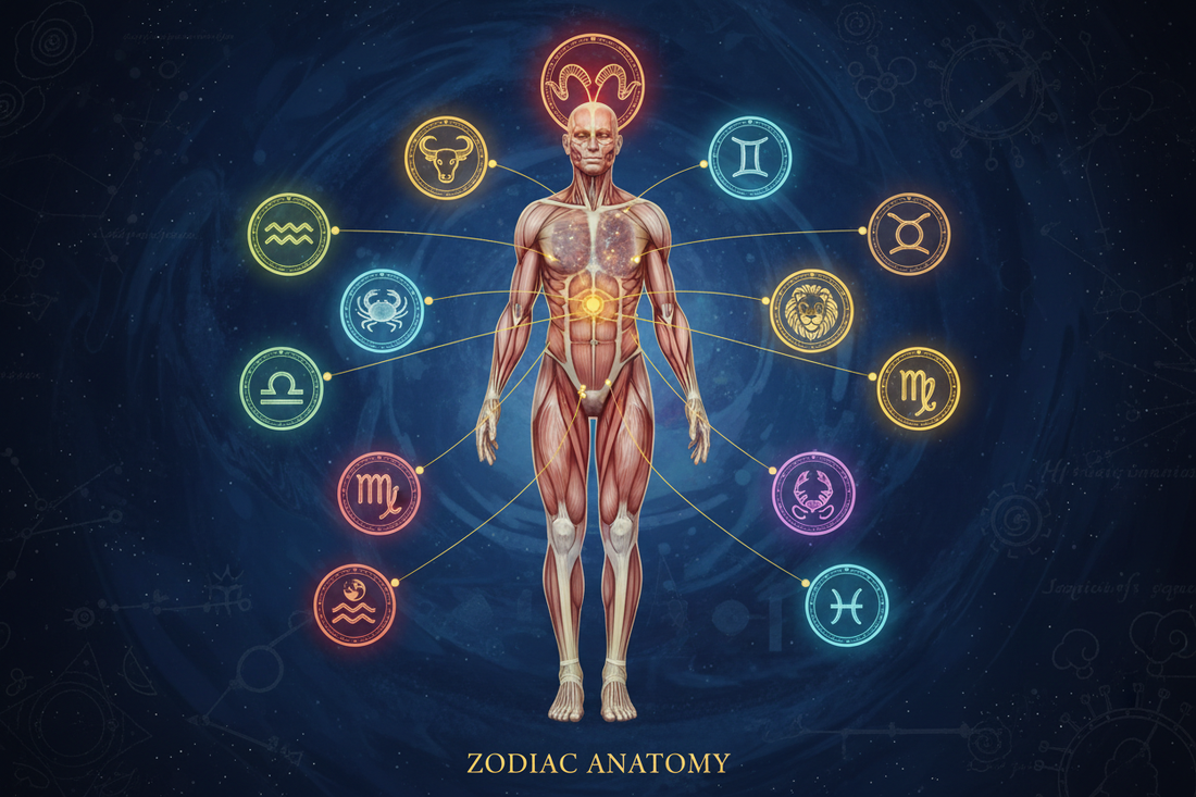 Medical Astrology 101: The Zodiac Man & Body Correspondences | Health ...