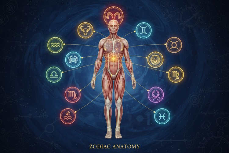 Medical Astrology 101: The Zodiac Man & Body Correspondences | Health ...