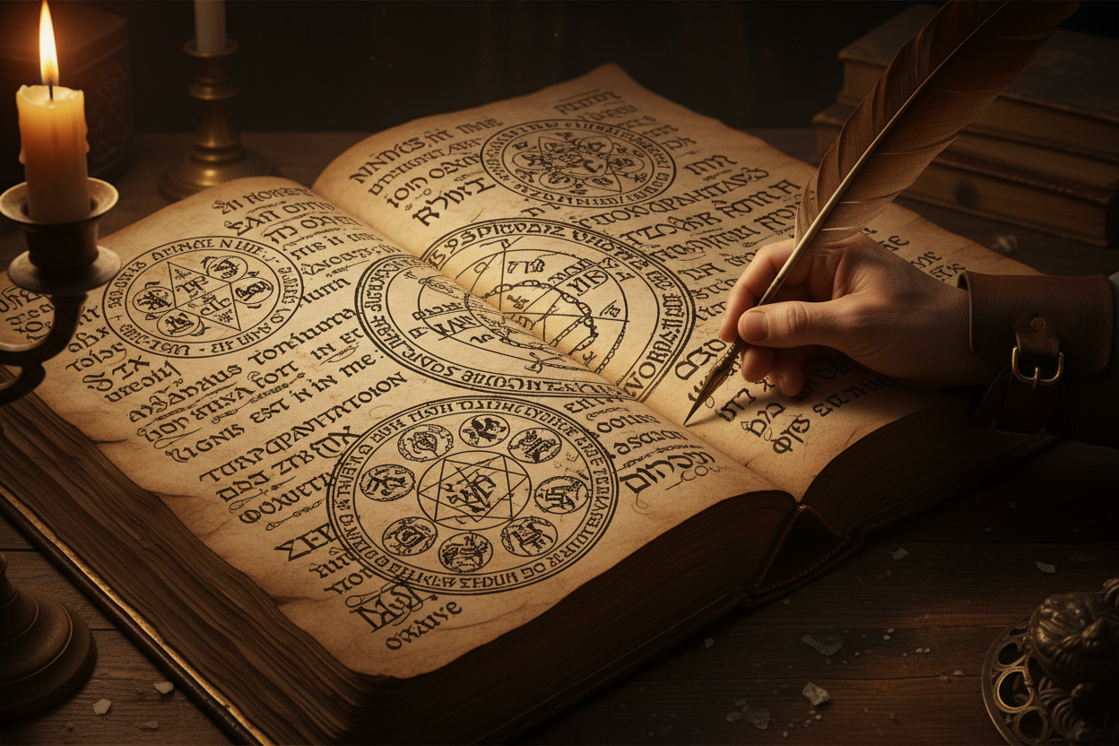 How to Read a Medieval Grimoire: Decoding Magical Languages & Symbols ...