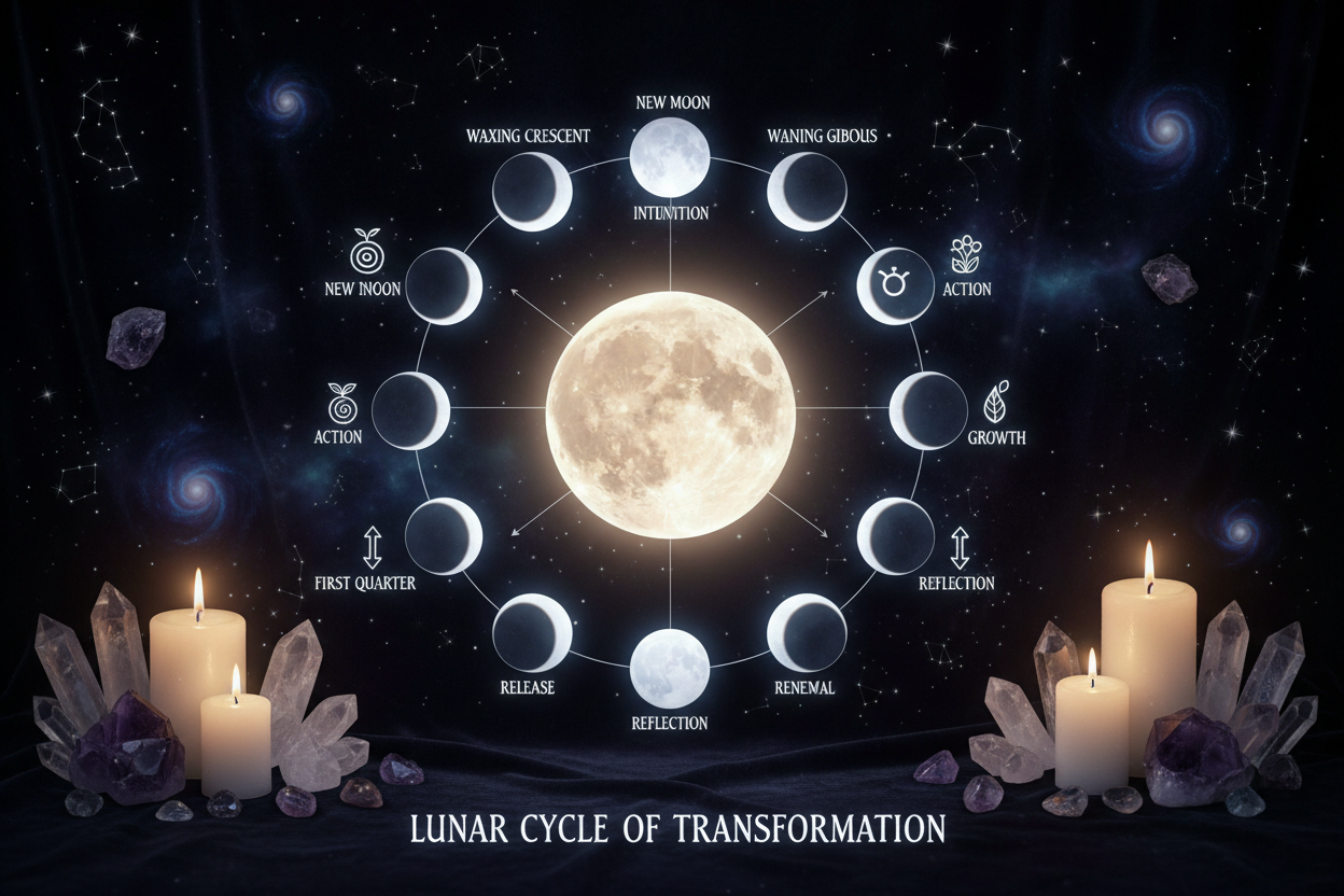 Moon Phase Magic Guide: Complete Lunar Cycle for Witches – Nicole's ...