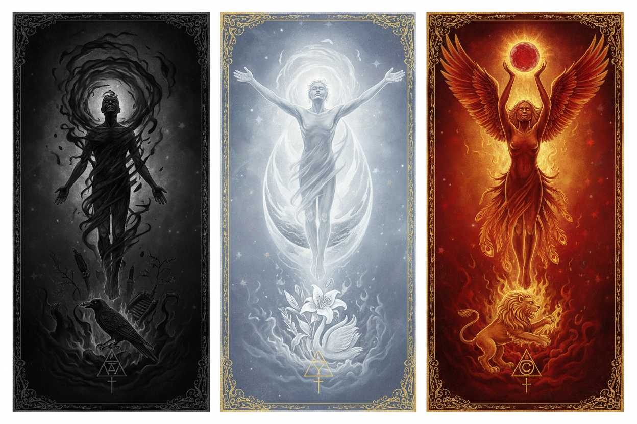 Nigredo, Albedo, Rubedo: The Three Great Works (Guide) – Nicole's ...