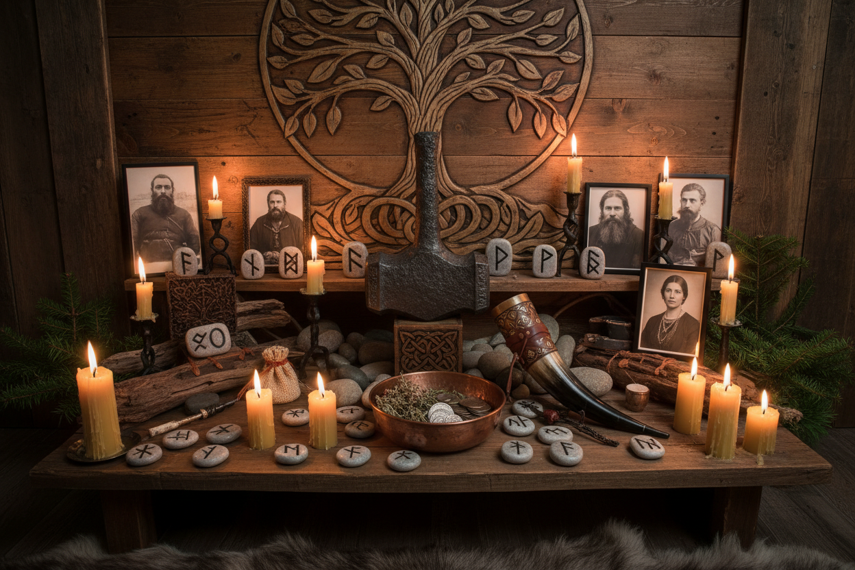 Norse Altar: Creating Sacred Space | Heathen Altar Setup Guide – Nicole ...