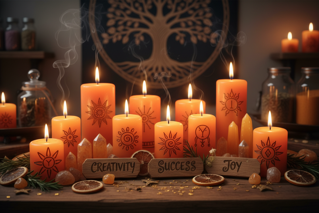 Orange Candles: Creativity, Success, Joy Magic Guide – Nicole's ritual ...