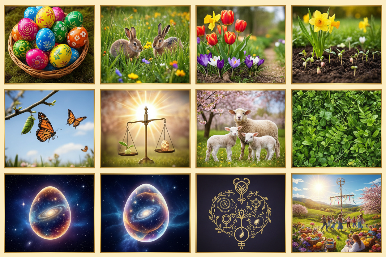Ostara Symbols of Joy: Eggs, Flowers, Rabbits | Spring Equinox Symbols ...