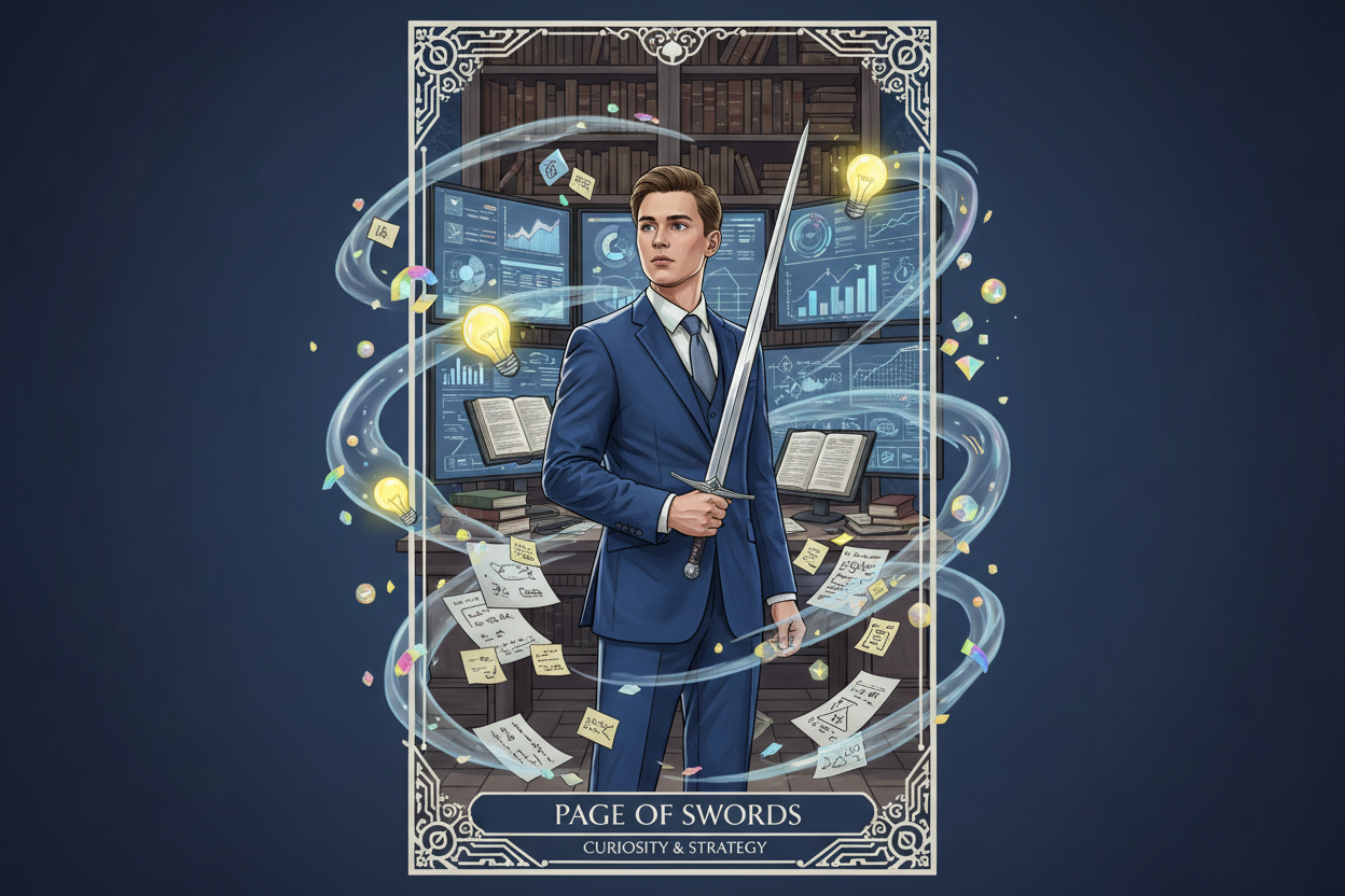 Page of Swords in Career Readings: Research, Learning & New Ideas ...