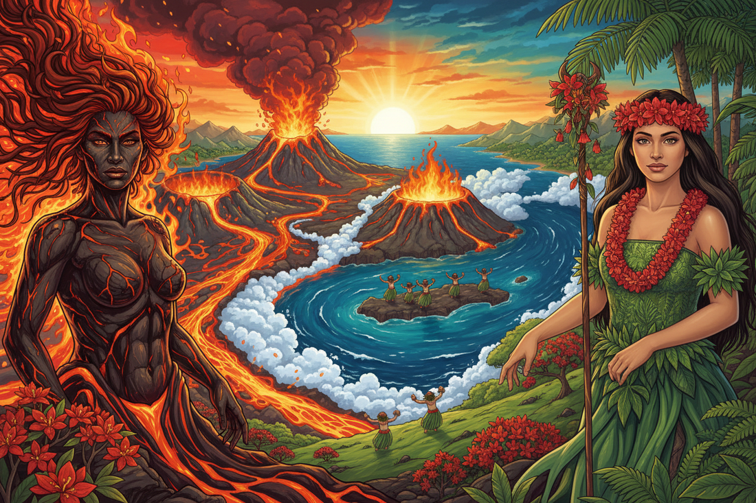Hawaiian Pele and Hi'iaka - Fire Goddess & Beloved Sister | Pacific ...
