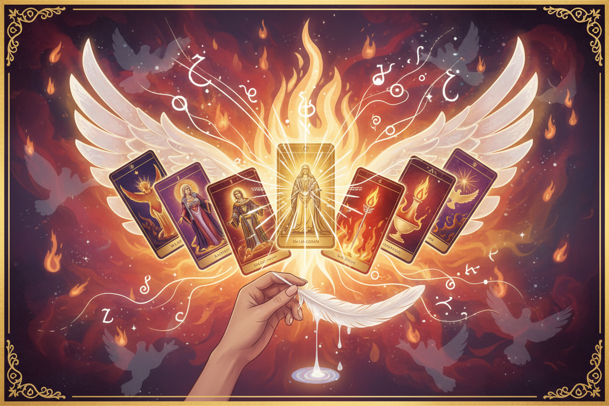 Pentecost Divination: Holy Spirit Oracle and Inspiration Tarot Spreads ...