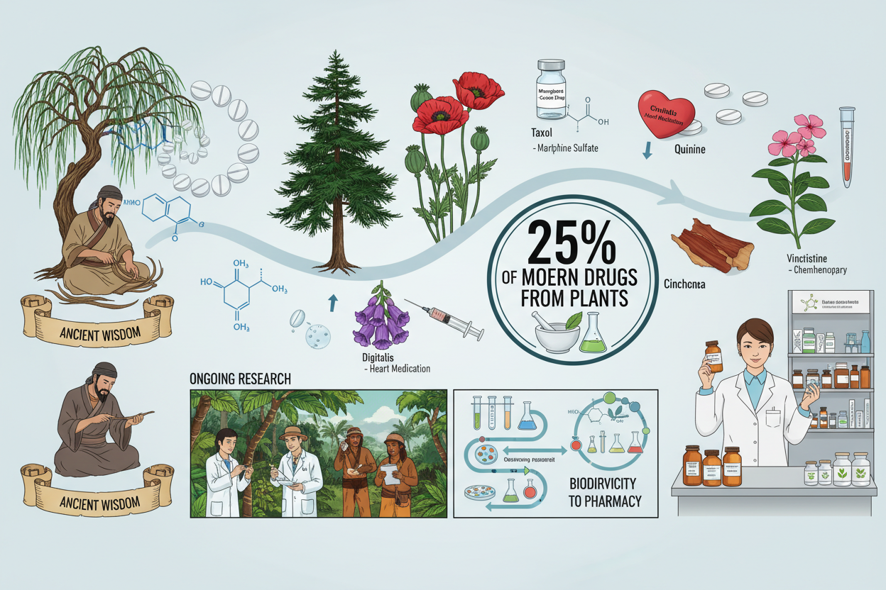 Plant-Based Medicine: From Aspirin to Taxol - Drugs from Plants | How ...